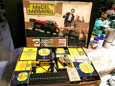 LOT OF Vintage 1960's ERA Aurora Model Motoring Slot Car Track HO Scale ...