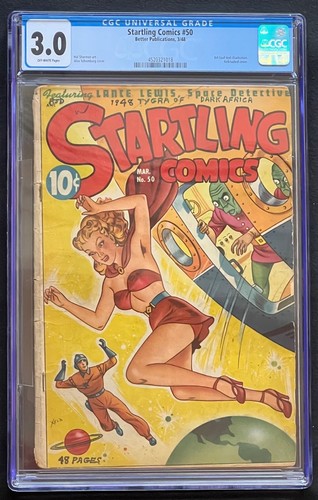 Startling Comics #50 Better Publications 1948 CGC 3.0 Alex Schomburg Cover | eBay
