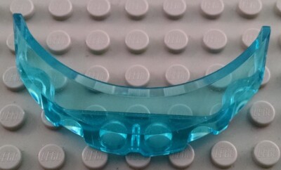 LEGO Translucent Light Blue 3x6x1 Curved Windscreen Windshield Piece | eBay