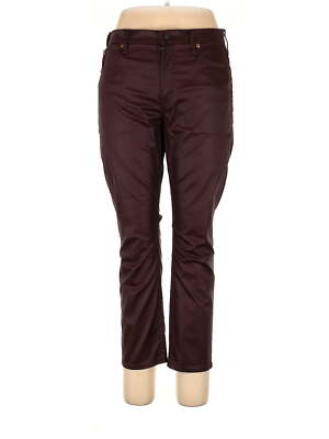 Gap Women Red Faux Leather Pants 14 | eBay