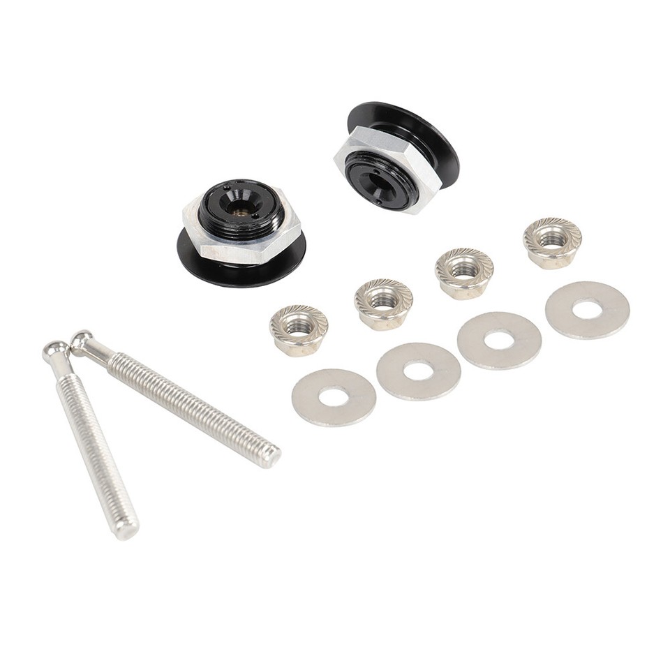 2Pcs Push Button Quick Release Hood Bonnet Pins Lock Clip Car Bumper ...