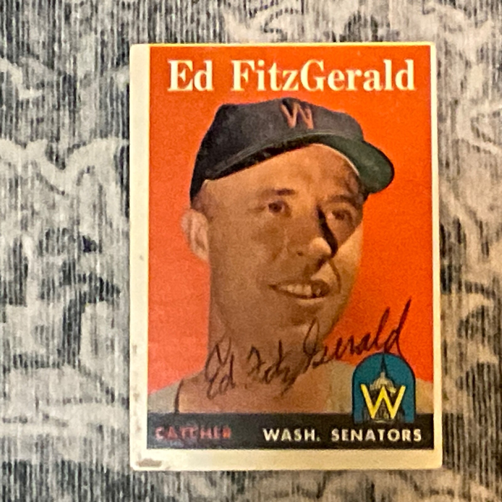 Autographed 1958 Topps ED FITZGERALD. DEC. 2020 #A-1 | eBay