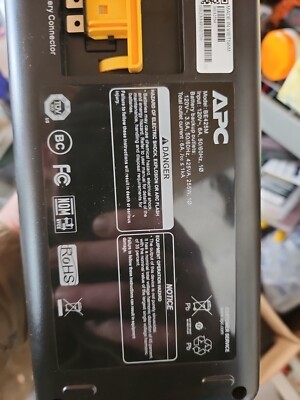 Open Box APC 6 Outlet Battery Back Up & Surge Protector 425VA 255W ...