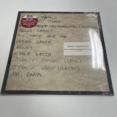 Big Star- Complete Third Vol.1: Demos To Sessions To Roughs Vinyl 12 ...