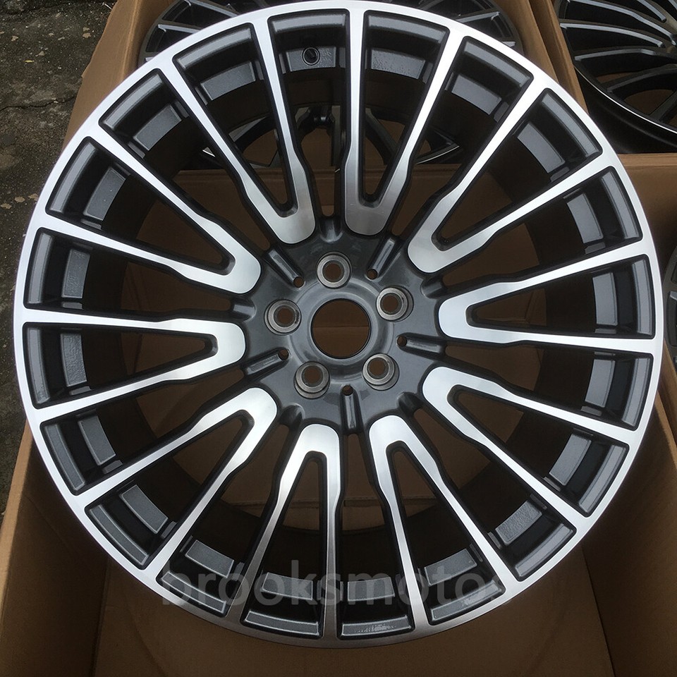 "21"" Gray STYLE Multi Spoke Wheels Rims for 2017+ BMW 6 Series GT 2016 ...