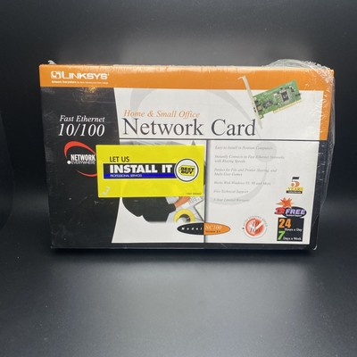 Linksys Network Card Model NC100 CAT 5 100% compatible with cable/DSL ...