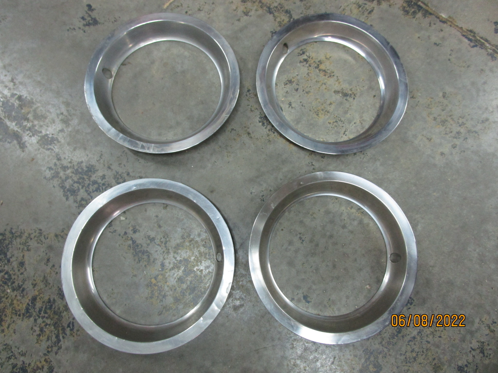 4 Vintage Chevrolet 15" Beauty Rings Trim Ring | 15 in | Genuine OEM