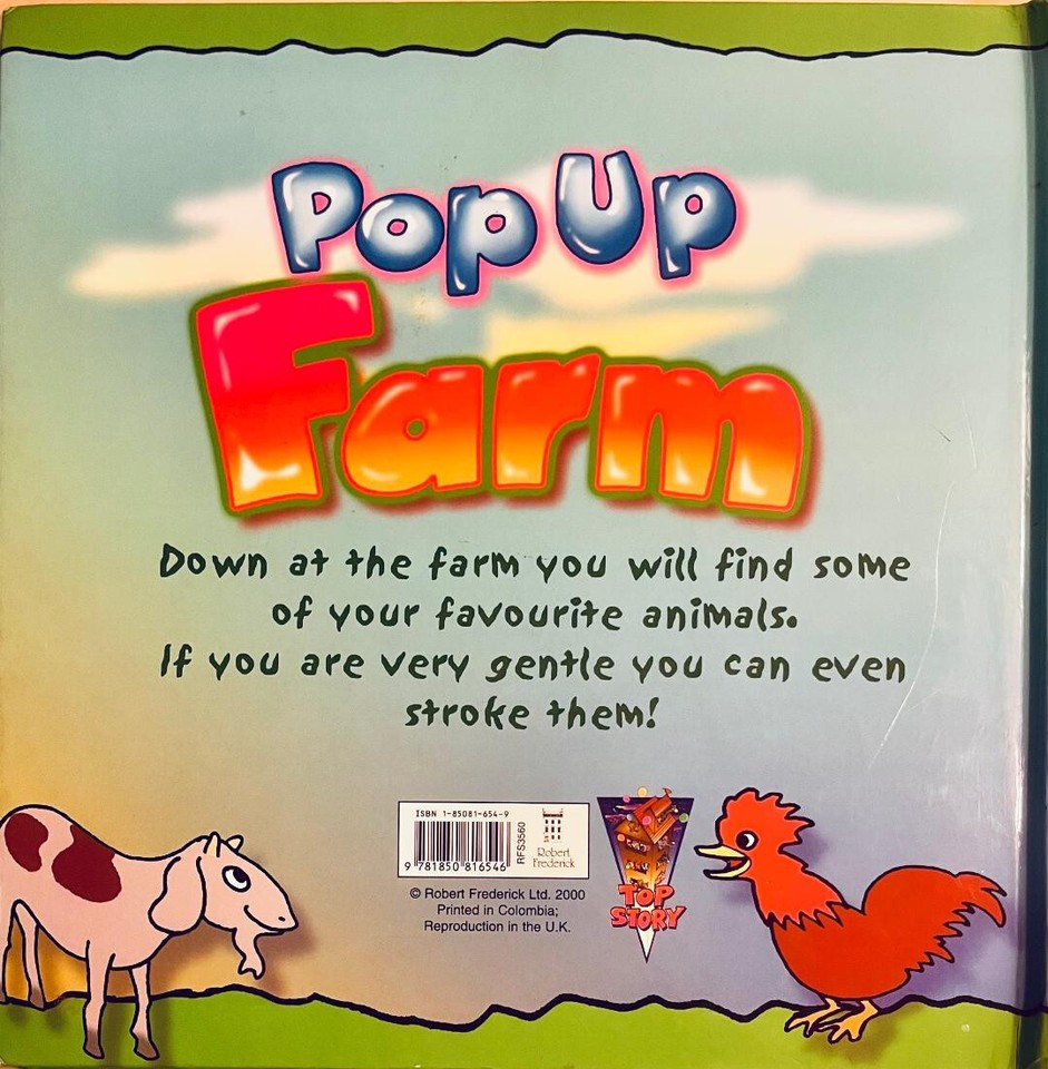 Pop Up Farm A Pop-Up Book by Robert Frederick | eBay