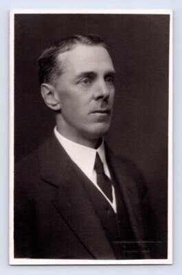 English Mustache Man in Side Profile RPPC Folkstone Studio Photo ...