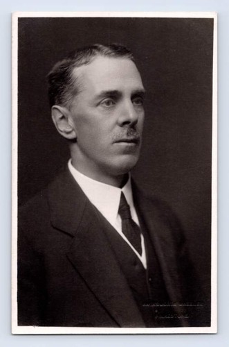 English Mustache Man in Side Profile RPPC Folkstone Studio Photo ...