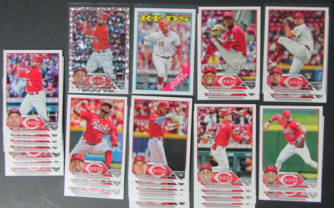 2023 Topps Series 1 Baseball MLB CINCINNATI REDS Lot of 28 Cards Votto ...
