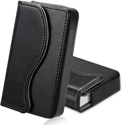 PU Leather Business Card Holder Name Card Bag Wallet Case Organizer ...