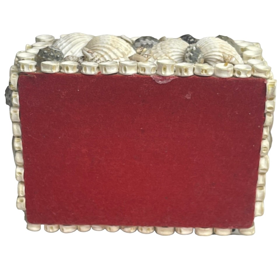 Vintage Seashell Shell Trinket Jewelry Box Treasure Chest Sailors Boho ...