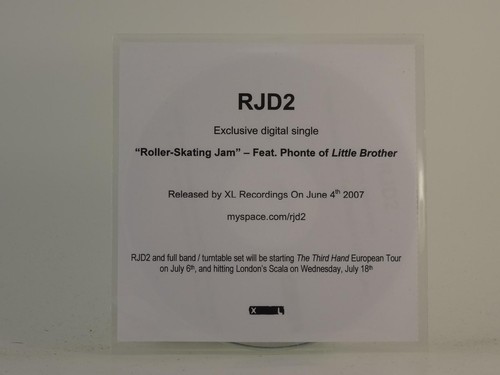 RJD2 ROLLER-SKATING JAM (H1) 1 Track Promo CD Single White Sleeve XL | eBay