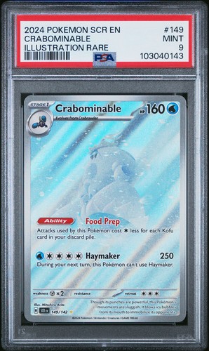 2024 POKEMON SCR EN-STELLAR CROWN ILLUSTRATION RARE #149 CRABOMINABLE ...