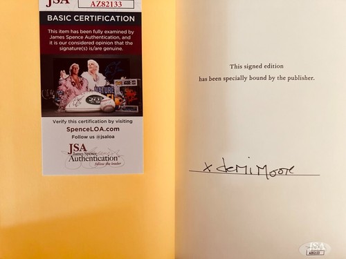 Demi Moore autographed autograph Inside Out hardcover signed edition ...