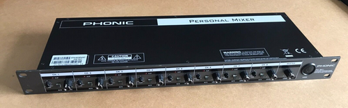 PHONIC PM 801 Rack Mountable 8 Channel Personal Mixer with Mute & Tone ...