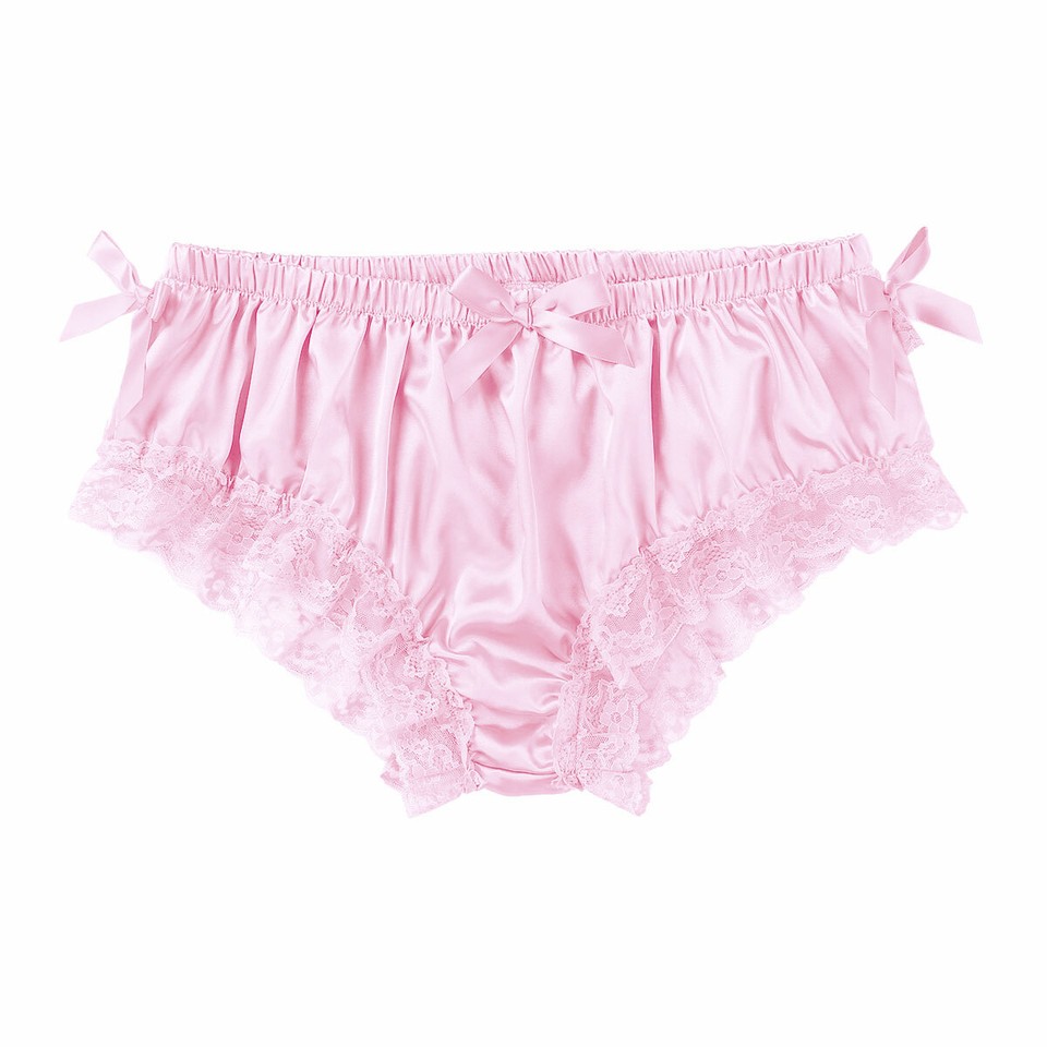 Sissy Men Satin Briefs Ruffled Bloomer Tiered Skirted Panties Girly ...