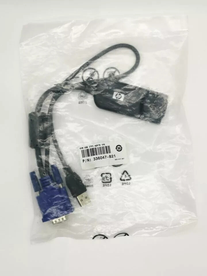 New HP KVM USB HP KVM USB 33604 Interface Adapter Cable Spare Part No ...