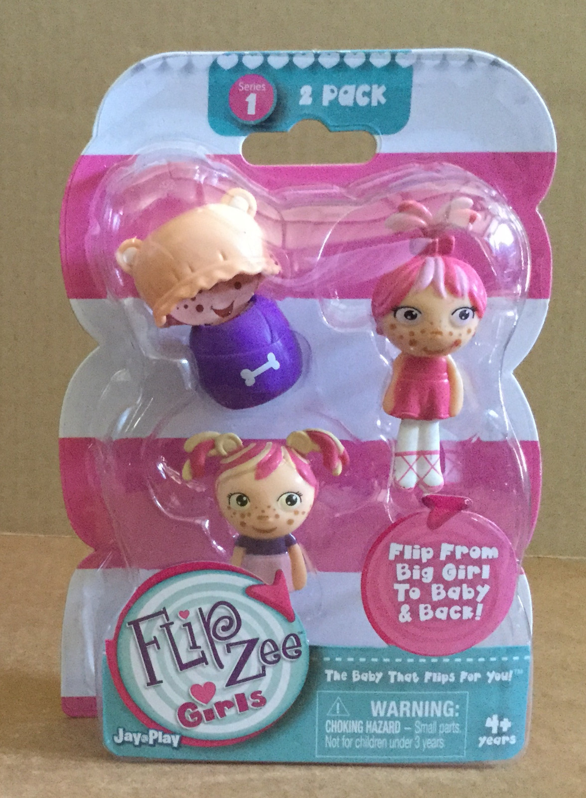 Flip Zee Girls 2-Pack Doll Set Flip From Big Girl to Baby & Back Series ...