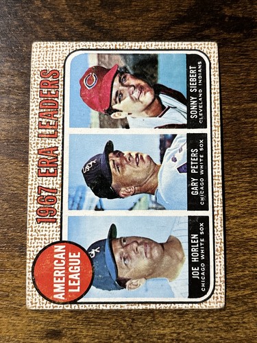 1968 Topps - League Leaders #8 Gary Peters, Sonny Siebert | eBay