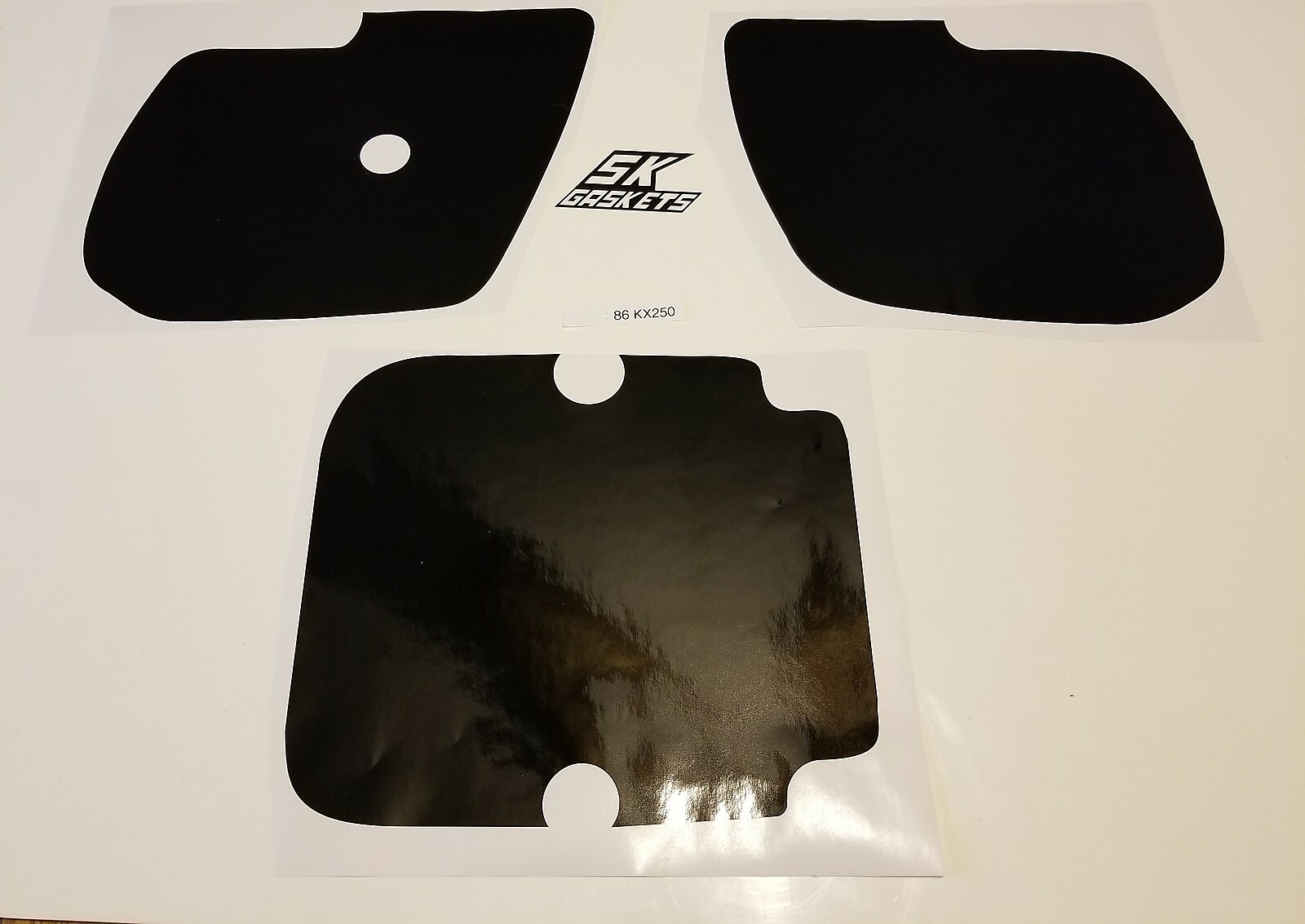 86 1986 KX250 Kx 250 Kawasaki Number Plate Background Decal Sticker | eBay