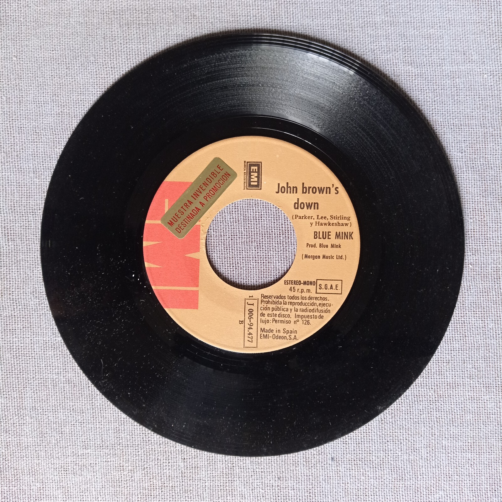 Blue Mink - Randy [1973] Vinyl 7" Single 45 RPM Rock Prog Rock Spain ...