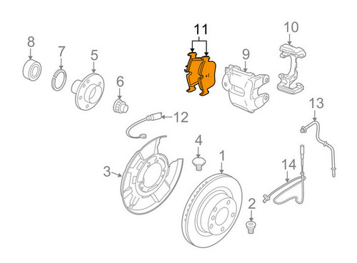 NEW BMW 3 E92 REAR BRAKE PAD SET 34216790762 6790762 10-14 ORIGINAL | eBay