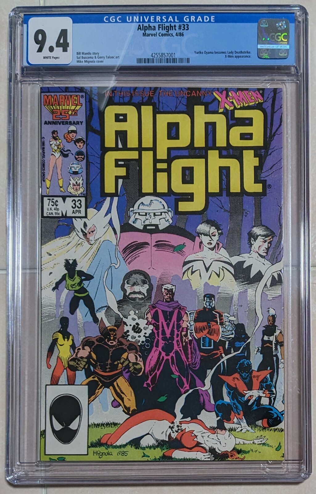 Alpha Flight #33 CGC 9.4 1st Appearance Lady Deathstrike | eBay