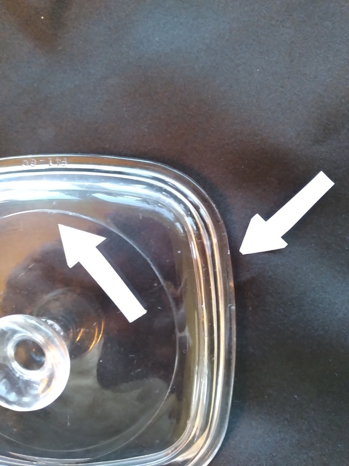 Petite Pan Pyrex Glass Lid P-41-GC for Corning Ware P-41-B & P-43-B ...