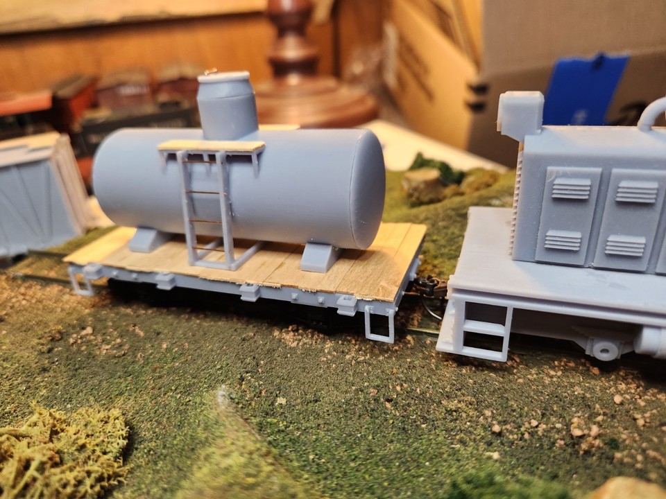 On30 16' Tank Car Kit 3D Printed Requires Bachmann 29904 Low Archbar ...