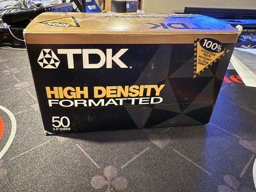 NEW TDK 48pk Black High Density 3.5" HD 1.44MB Floppy Disks Formatted ...