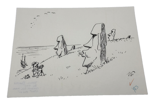 Original VIP Virgil Partch Hand Drawn Comic Cartoon Art Sketch Vtg ...