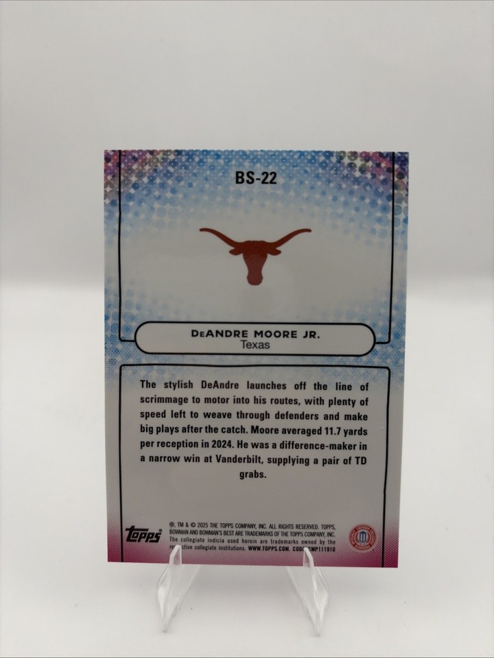 2025 Bowmans Best U DeAndre Moore Jr. Showpieces Shimmer | eBay UK