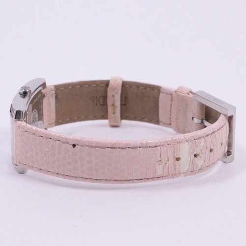 FENDI Classico 7000L Quartz White Shell Dial Stone Pink Leather Women's ...