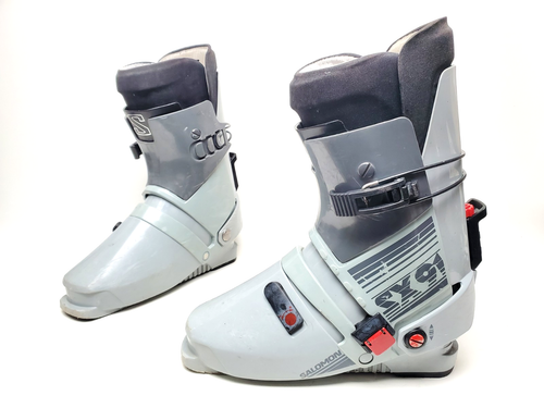 SALOMON SX 91 Vtg Rear Entry Alpine Downhill Ski Boots Size 355 / MP 28 ...