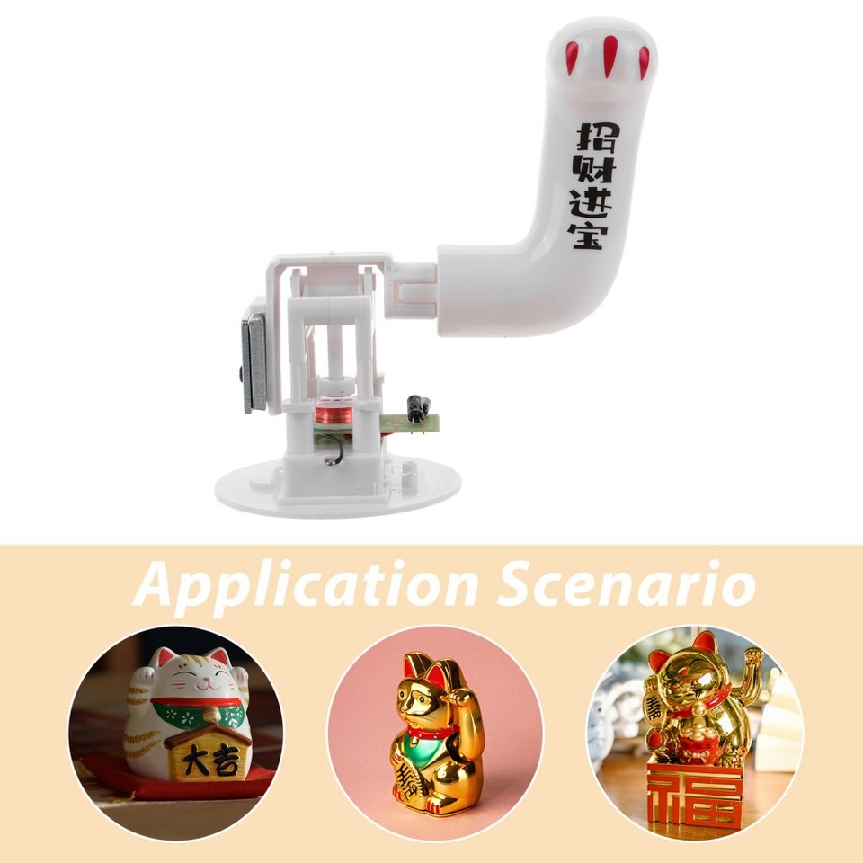 Luck Cat Waving Arm Fortune Cat Waving Mechanism Moving Arm Movement ...