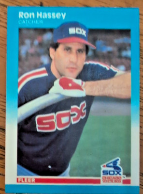 RON HASSEY Chicago White Sox 1987 Fleer Baseball Card #499 Mint | eBay