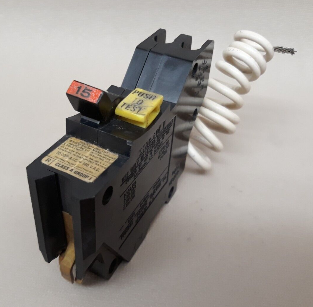 15 AMP Federal Pacific FPE Stab Lok GFI Ground Fault Breaker GFCI | eBay
