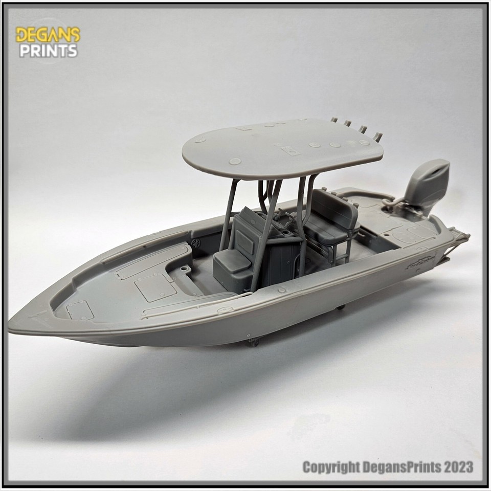 SeaChaser 23LX Center Console Boat Model & trailer kit 1-24 scale ...