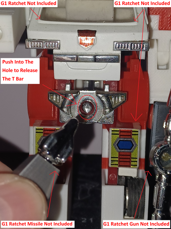 Transformers G1 Ratchet 3D Printed Upgrade Parts Only G1 Ratchet IS NOT ...