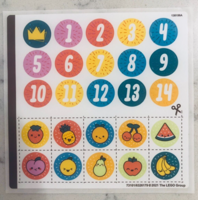 Lego Stickers Printable LEGO White Sticker Sheet For Set 10232 (12949)