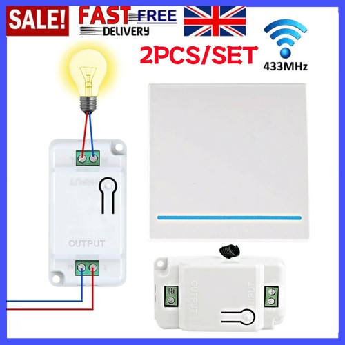 RF Wireless Kinetic Light Switch with Relay Receiver AC 110V 220V ...