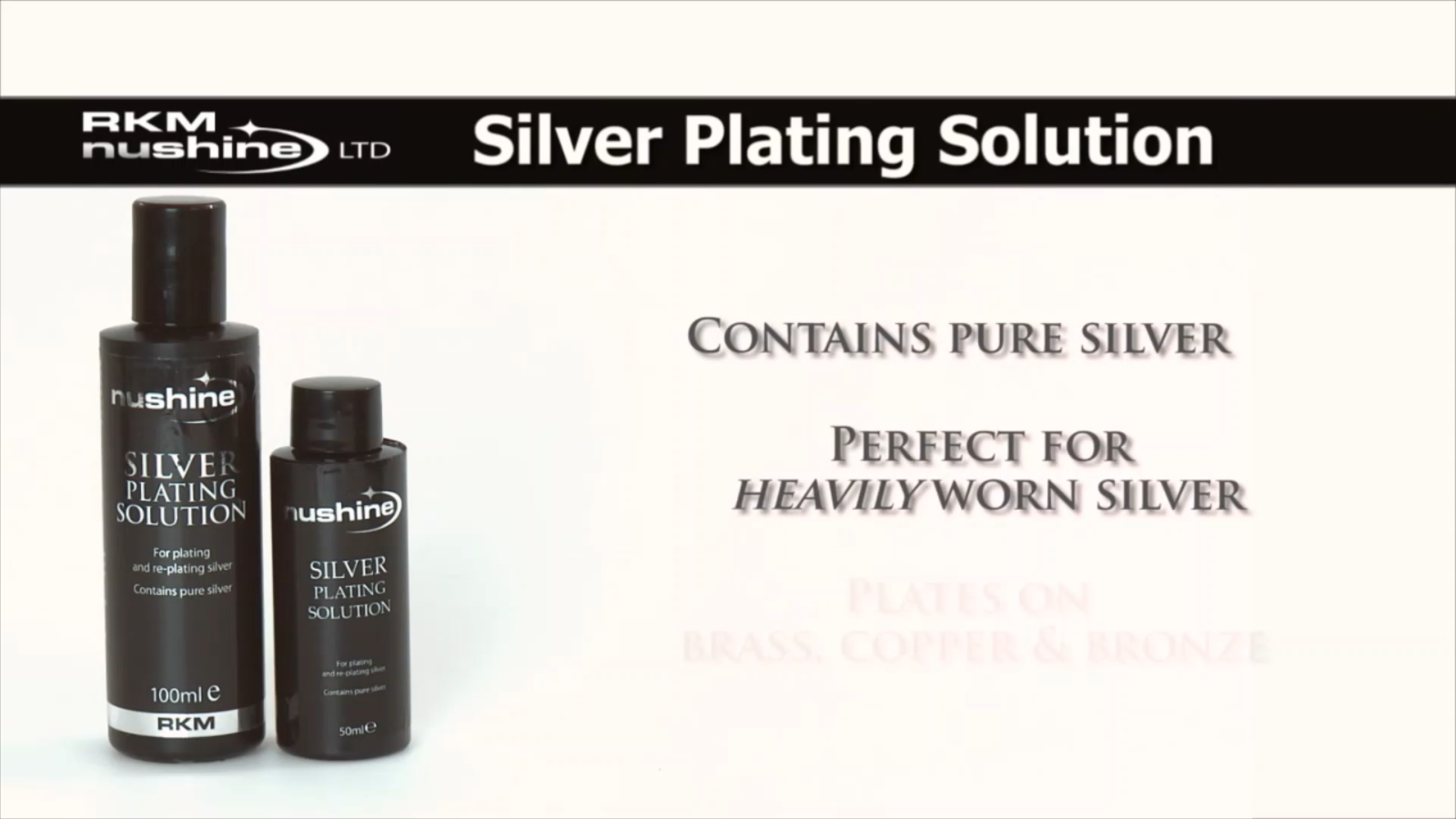 NUSHINE SILVER PLATING SOLUTION 100MLS PLATE METALS WITH SILVER - FREE POSTAGE | eBay