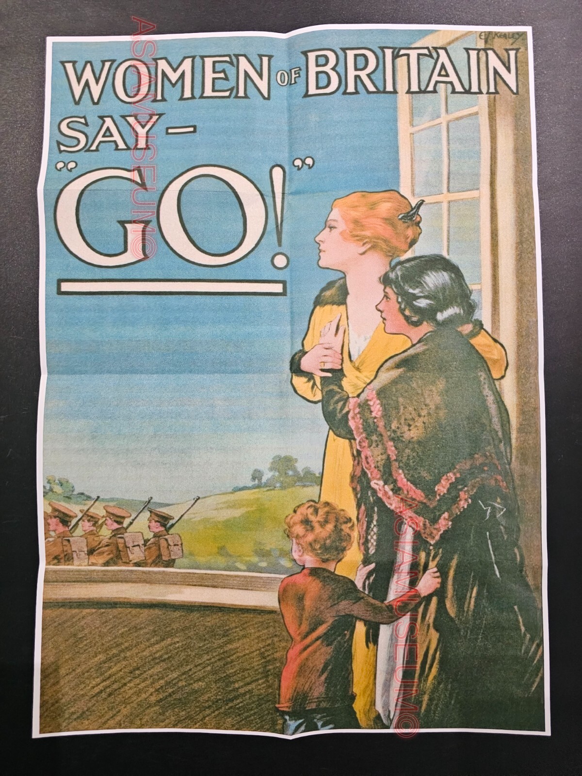 1943 WW2 WOMEN BRITAIN BRITISH GO ARMY SOLDIER WAR FIGHT PROPAGANDA ...