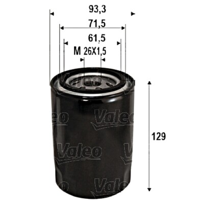 VALEO Oil Filter For HYUNDAI KIA H-1 Cargo Starex Travel Sorento I ...