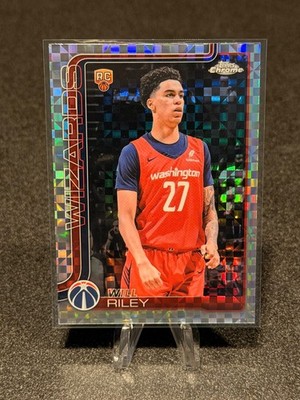 2025-26 Topps Chrome - WILL RILEY - SP RC Xfractor Checkerboard ...