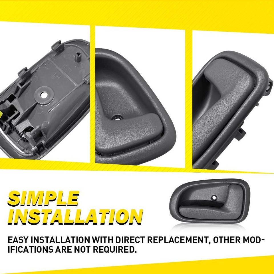 Gray Inside Door Handle For 1993-1997 Geo Prizm Base LSi Toyota Corolla ...