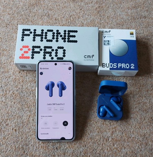 CMF Phone 2 Pro 5G White 128GB Dual-SIM Unlocked Smartphone & CMF Buds ...