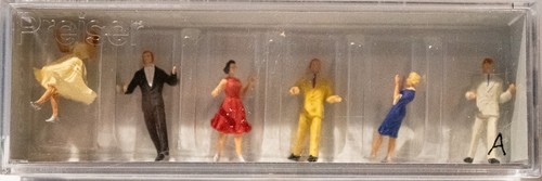 Preiser HO #10120a Couples Dancing -- 3 Couples | eBay